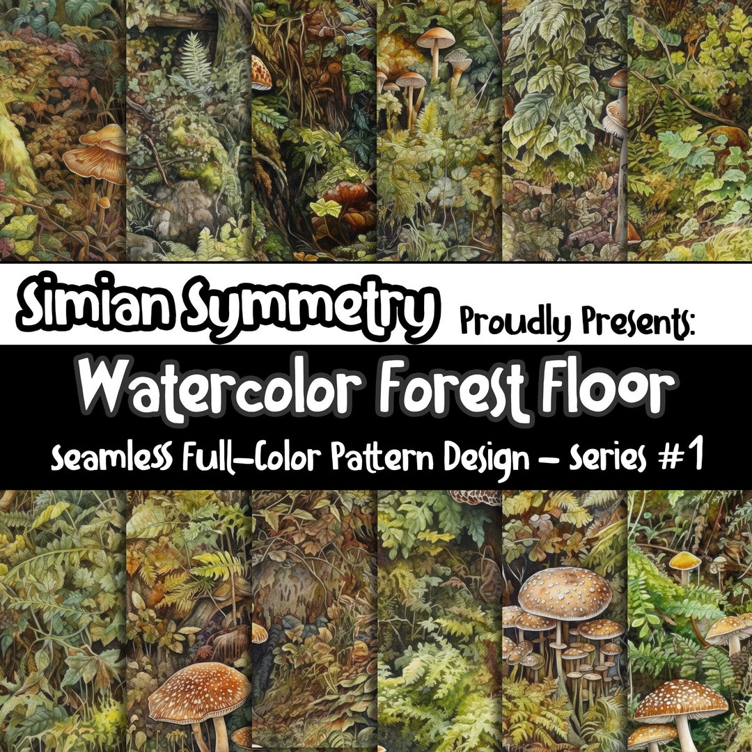 DIGITAL PAPER Forest Floor Series 1 | Seamless Designs | Twelve ...