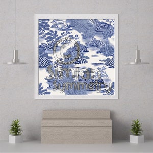 Blue Willow Dinnerware | Instant Download | Seamless Patterns ...