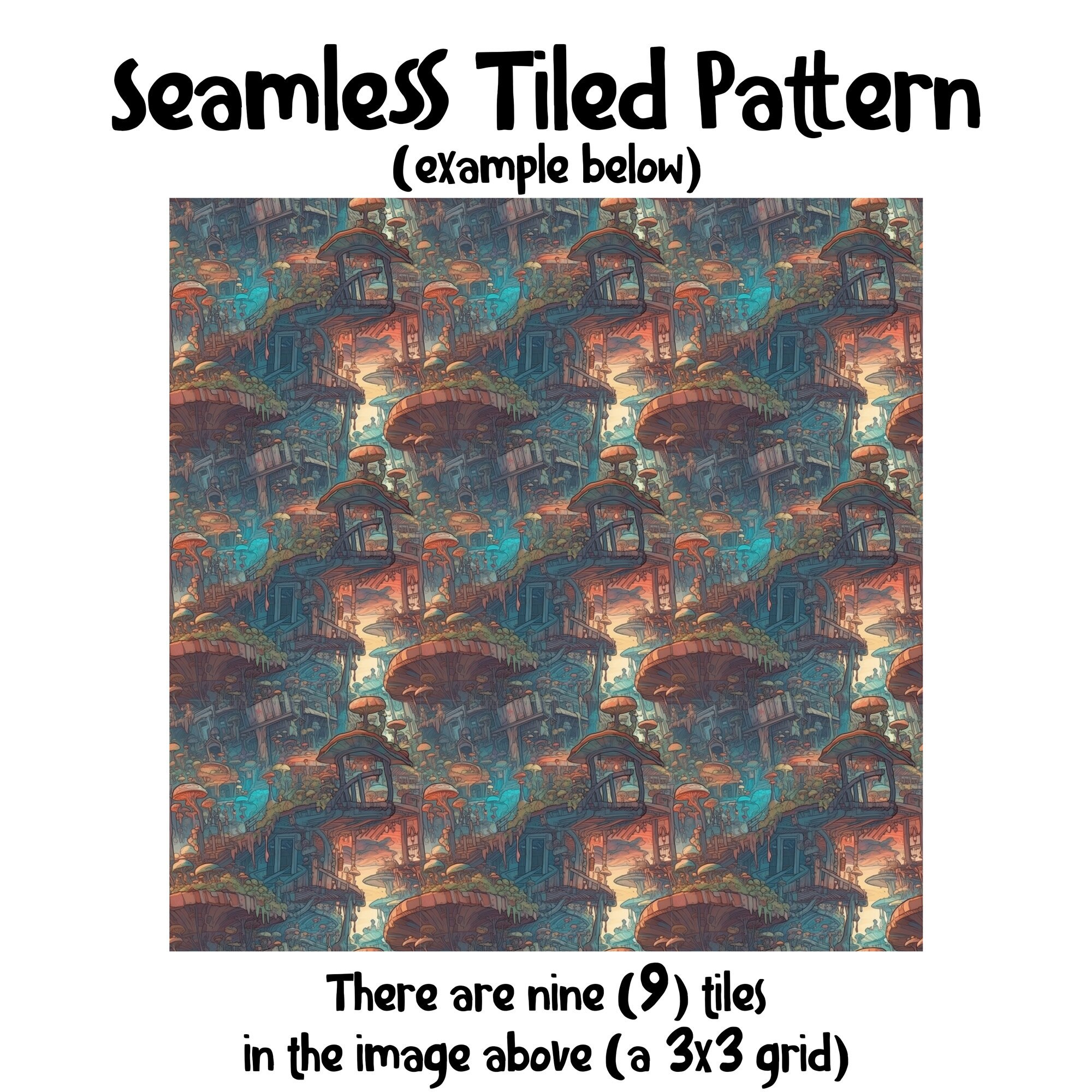 DIGITAL PAPER Fantasy Worlds Series 1 Seamless Designs - Etsy