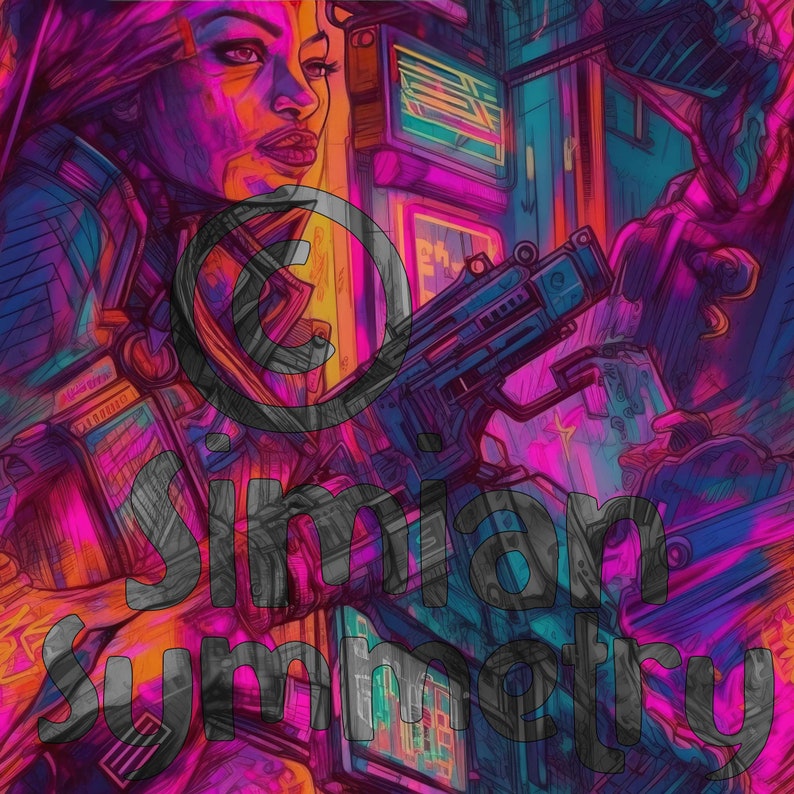 Cyberpunk Neon Digital Paper Cyberpunk Neon Seamless - Etsy