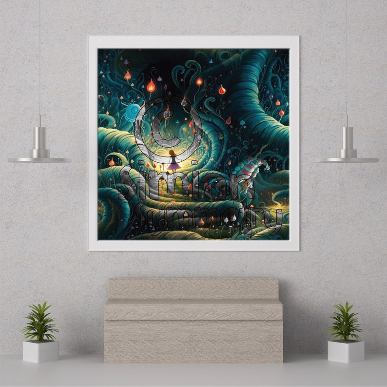 Underground Wonderland Digital Paper Fantasy Visions Storybook Cave ...