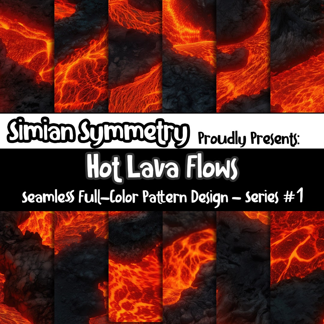 DIGITAL PAPER Hot Lava Flows Series 1 | Seamless Designs | Twelve ...