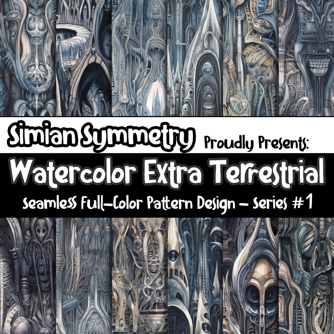 DIGITAL PAPER Extra Terrestrial Series 1 | Seamless Designs | Twelve ...