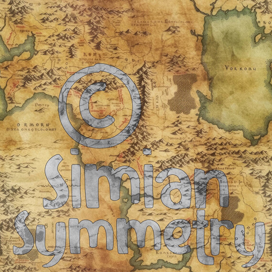 DIGITAL PAPER Aged Oldworld Fantasy Maps Series 1 Seamless - Etsy