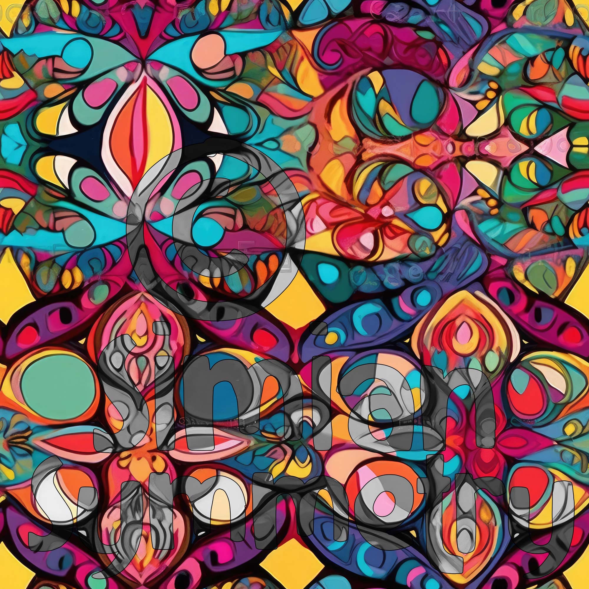 DIGITAL PAPER Colorful Joy Elements Series 1 Seamless Designs Twelve ...