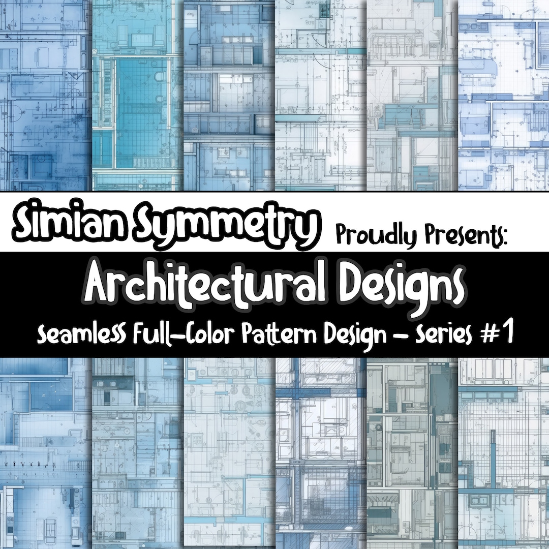 DIGITAL PAPER Architectural Design Series 1 | Seamless Designs | Twelve ...