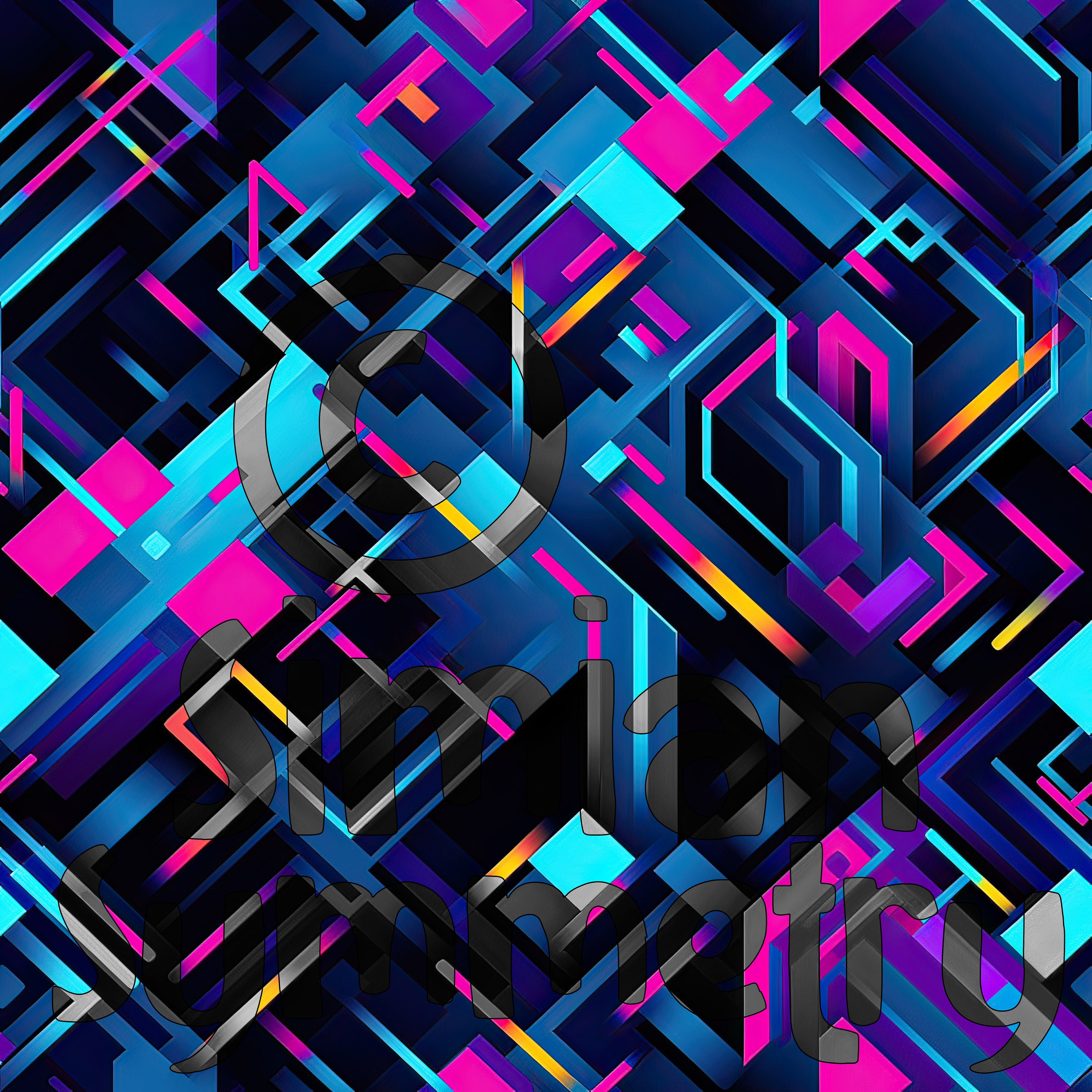 Neon Abstracts Digital Paper Instant Download Seamless Patterns Bright ...