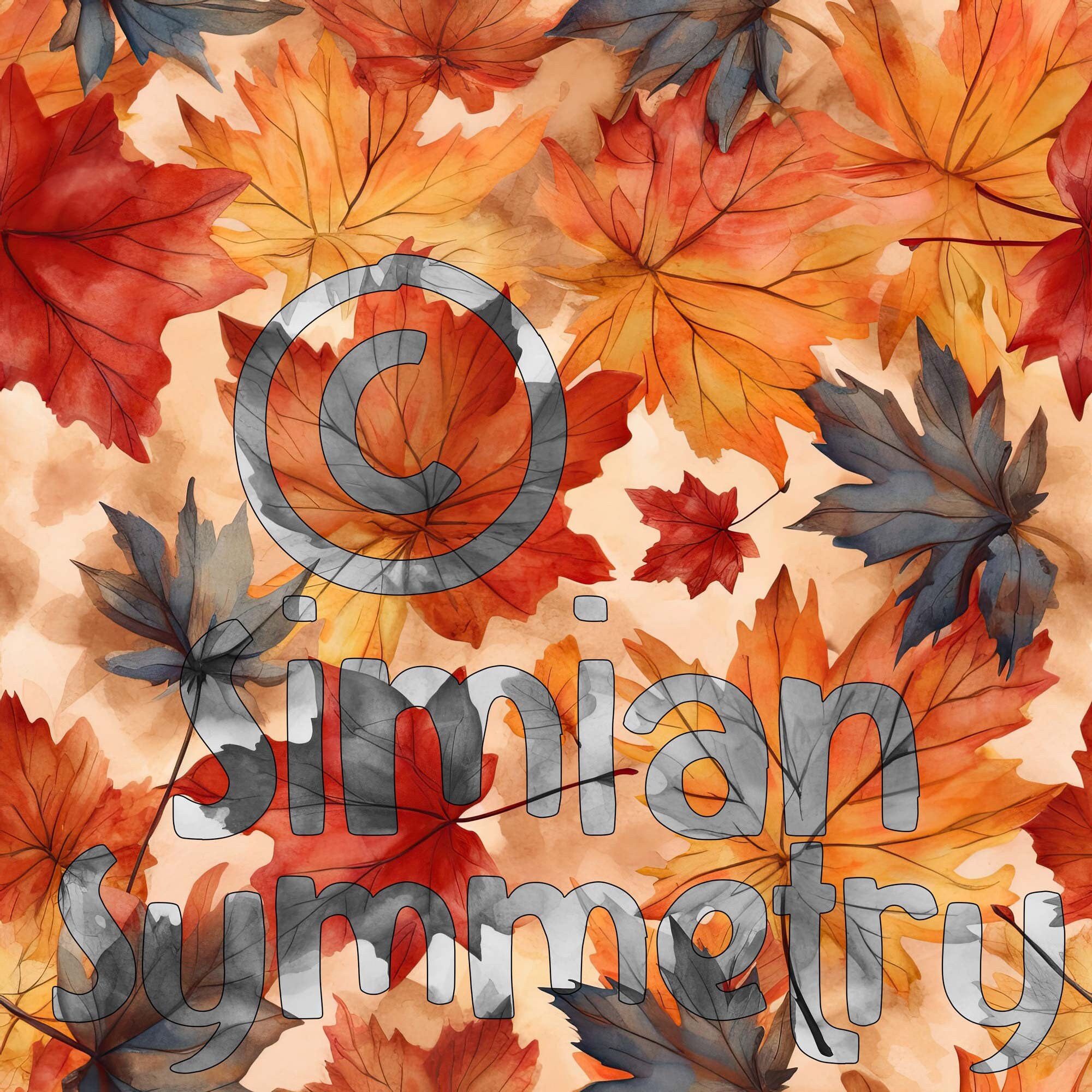 DIGITAL PAPER Maple Leaves Series 1 | Seamless Designs | Twelve ...