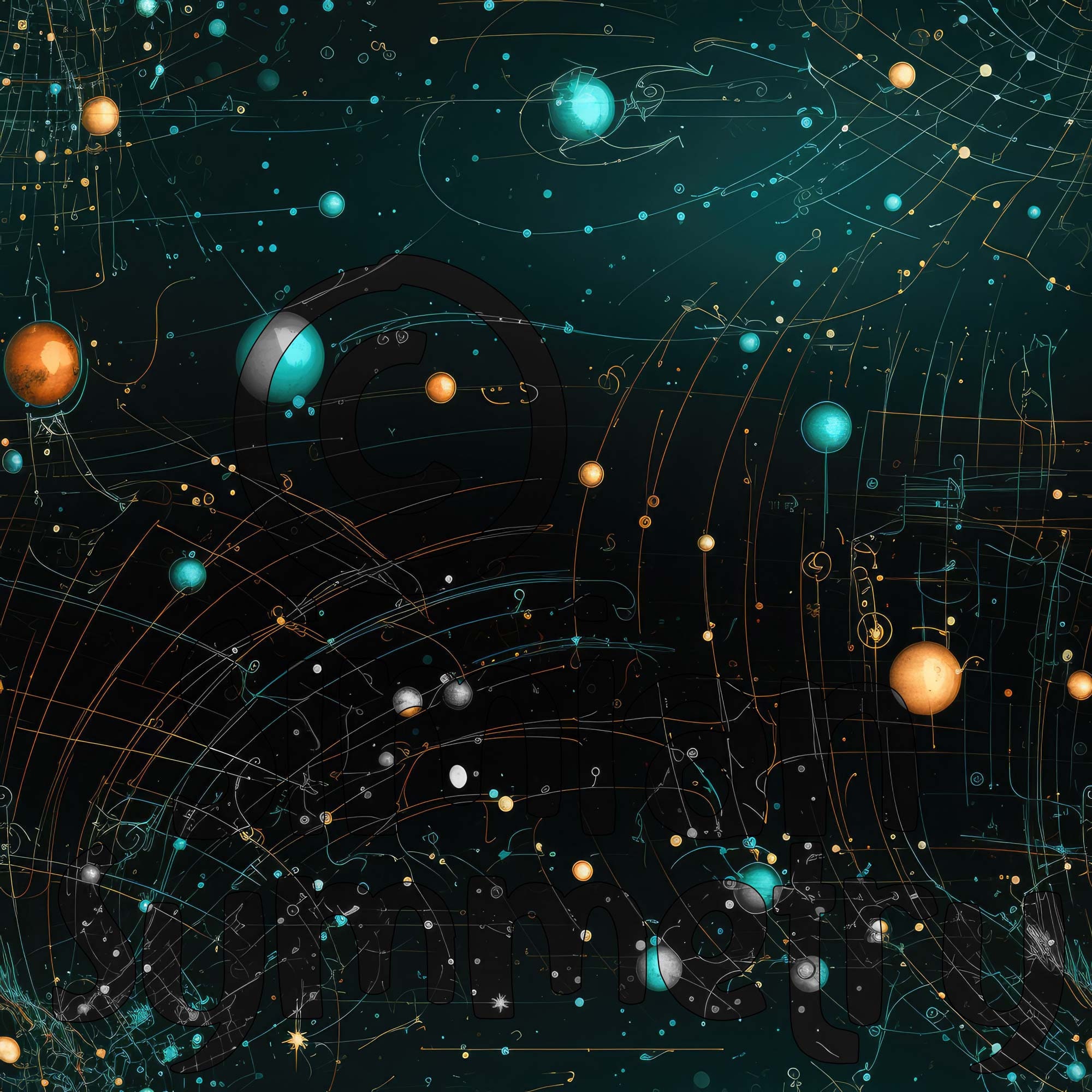 Cosmic Particle Lines Digital Paper | Instant Download | Seamless ...