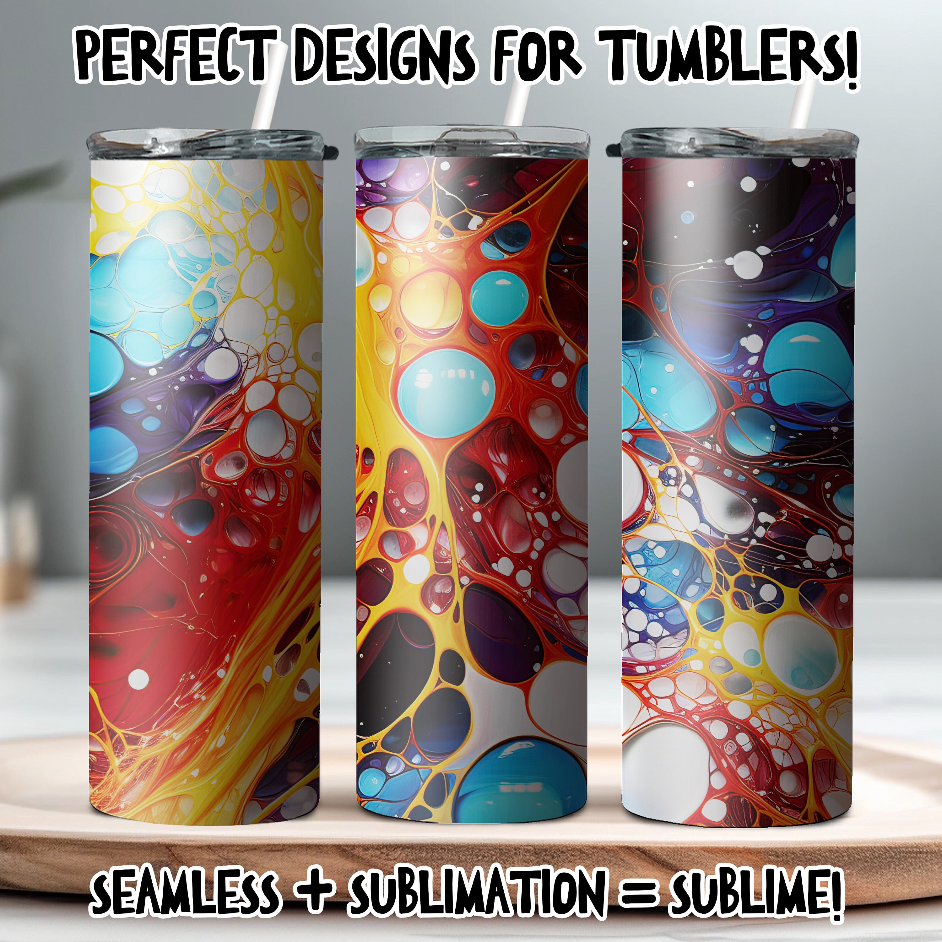 Rainbow Sticky Paintings Digital Paper | Instant Download | Seamless ...