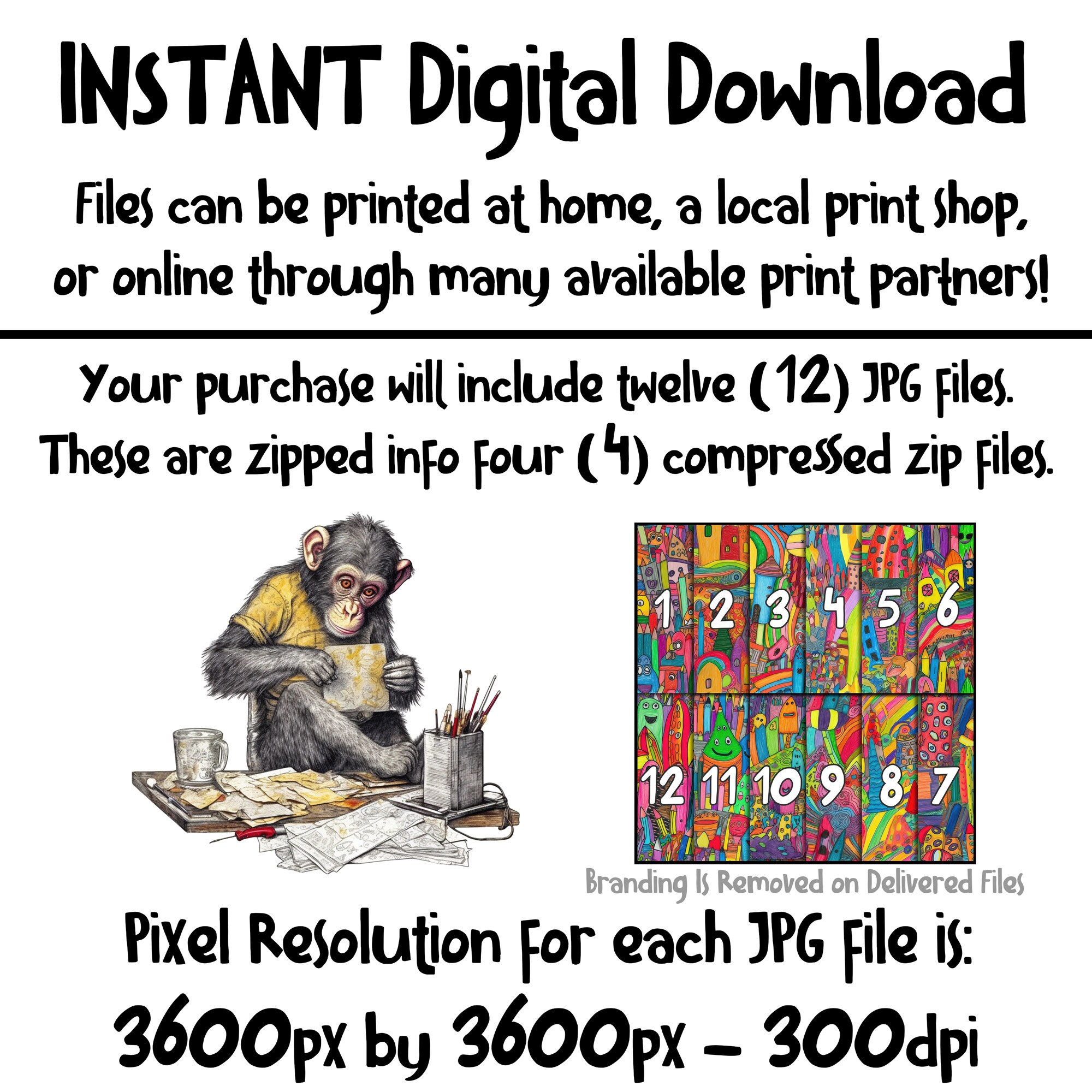 DIGITAL PAPER Abstract Crayon Art Series 1 Seamless Designs - Etsy