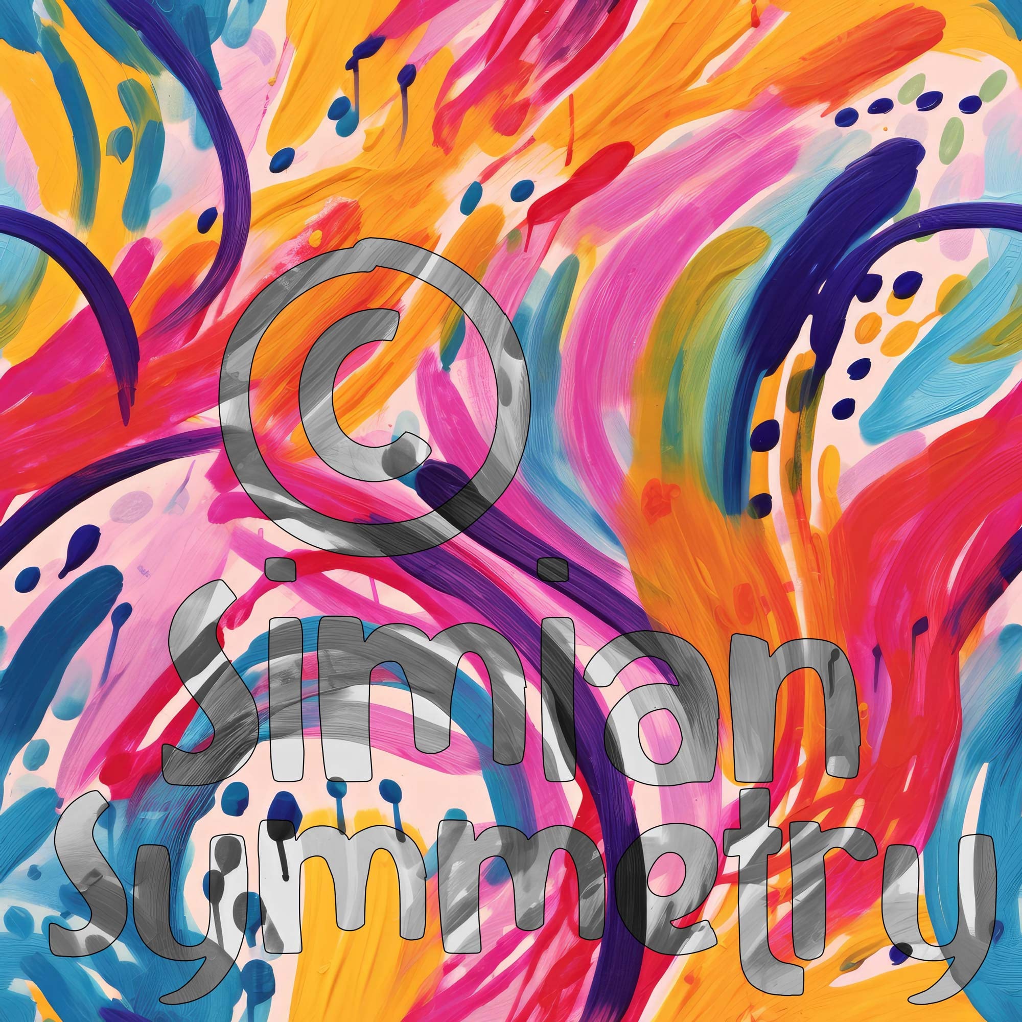 Creative Finger Painting Digital Paper Instant Download Seamless ...