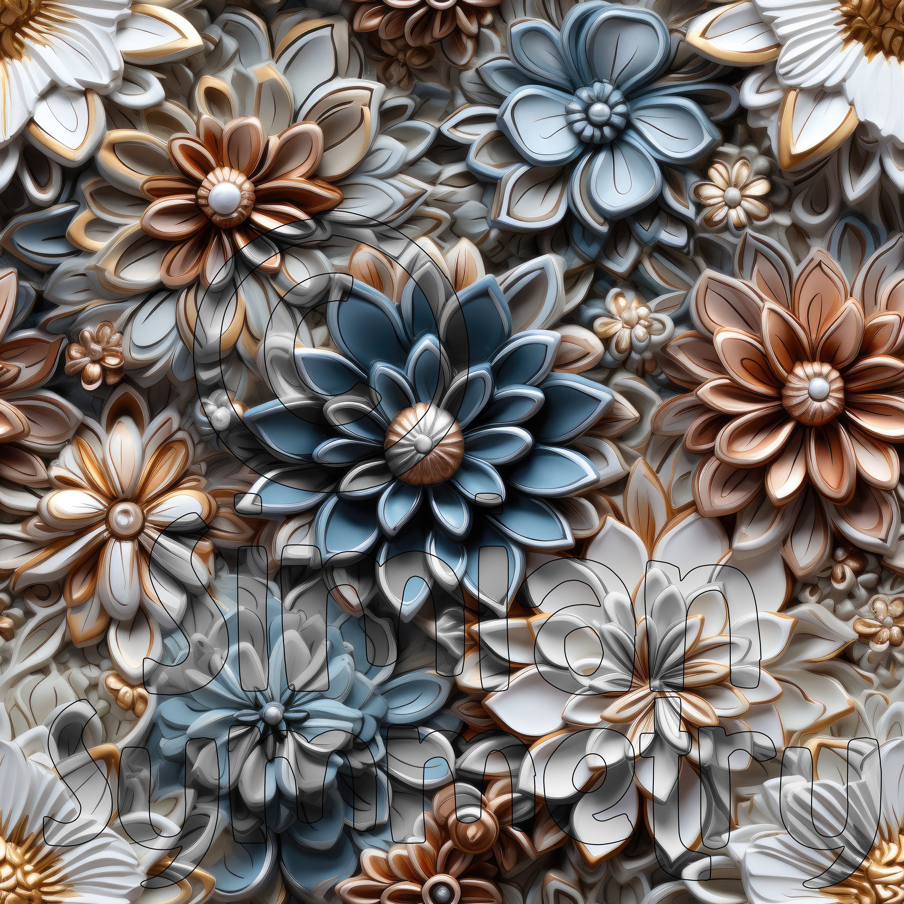 Vibrant Porcelain Tiles Instant Download Seamless Patterns Ornate ...