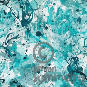 DIGITAL PAPER Watercolor Doodles Series 1 | Seamless Designs | Twelve ...