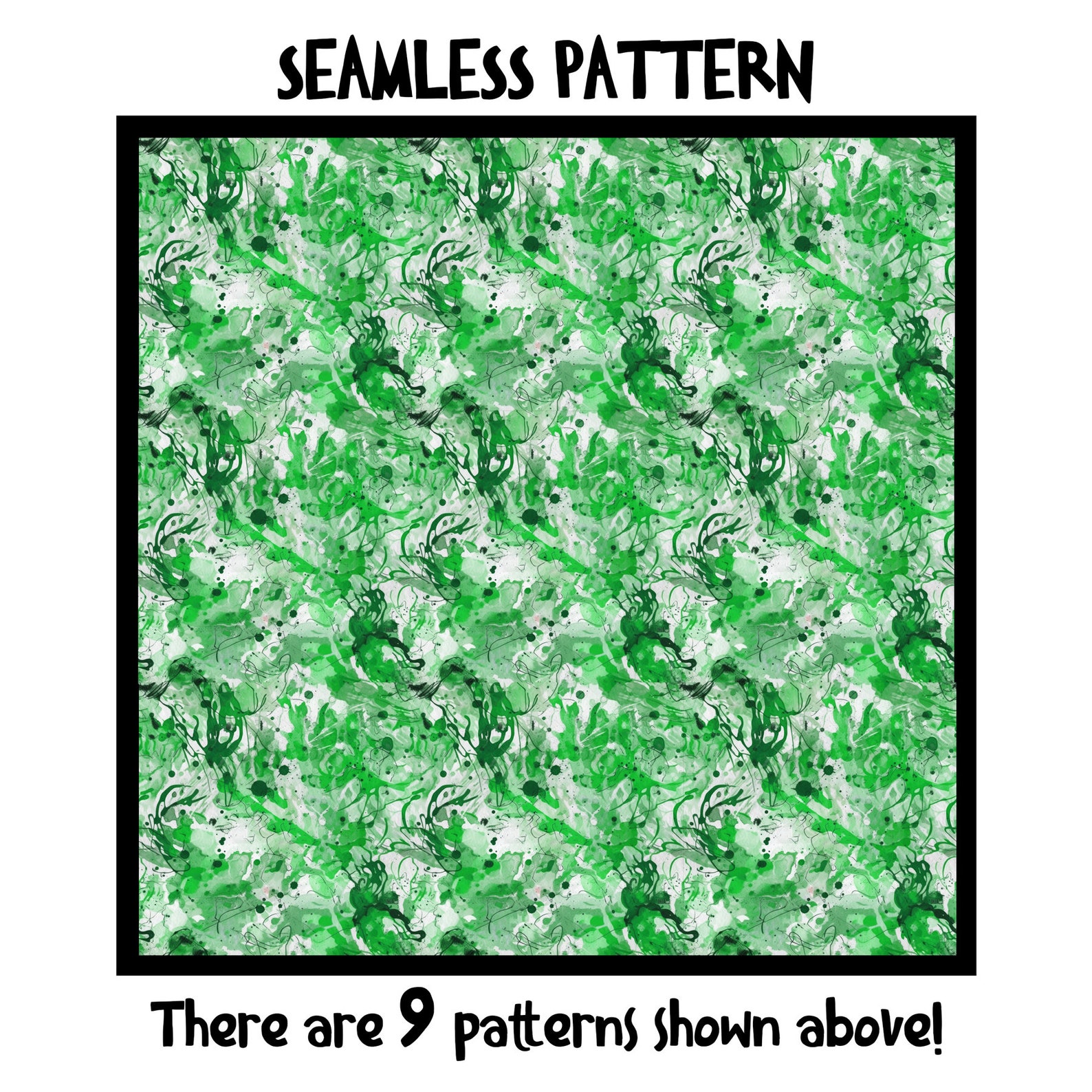 DIGITAL PAPER Watercolor Doodles Series 1 | Seamless Designs | Twelve ...
