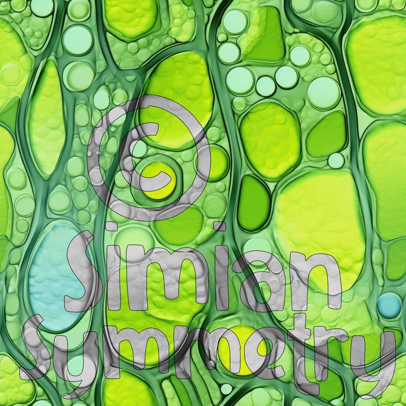 Microscopic Plant Cells Digital Paper Instant Download Seamless ...