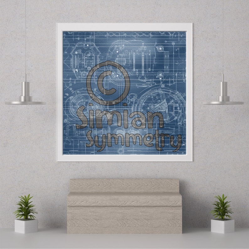 Technical Blueprints Digital Paper Technical Blueprints - Etsy