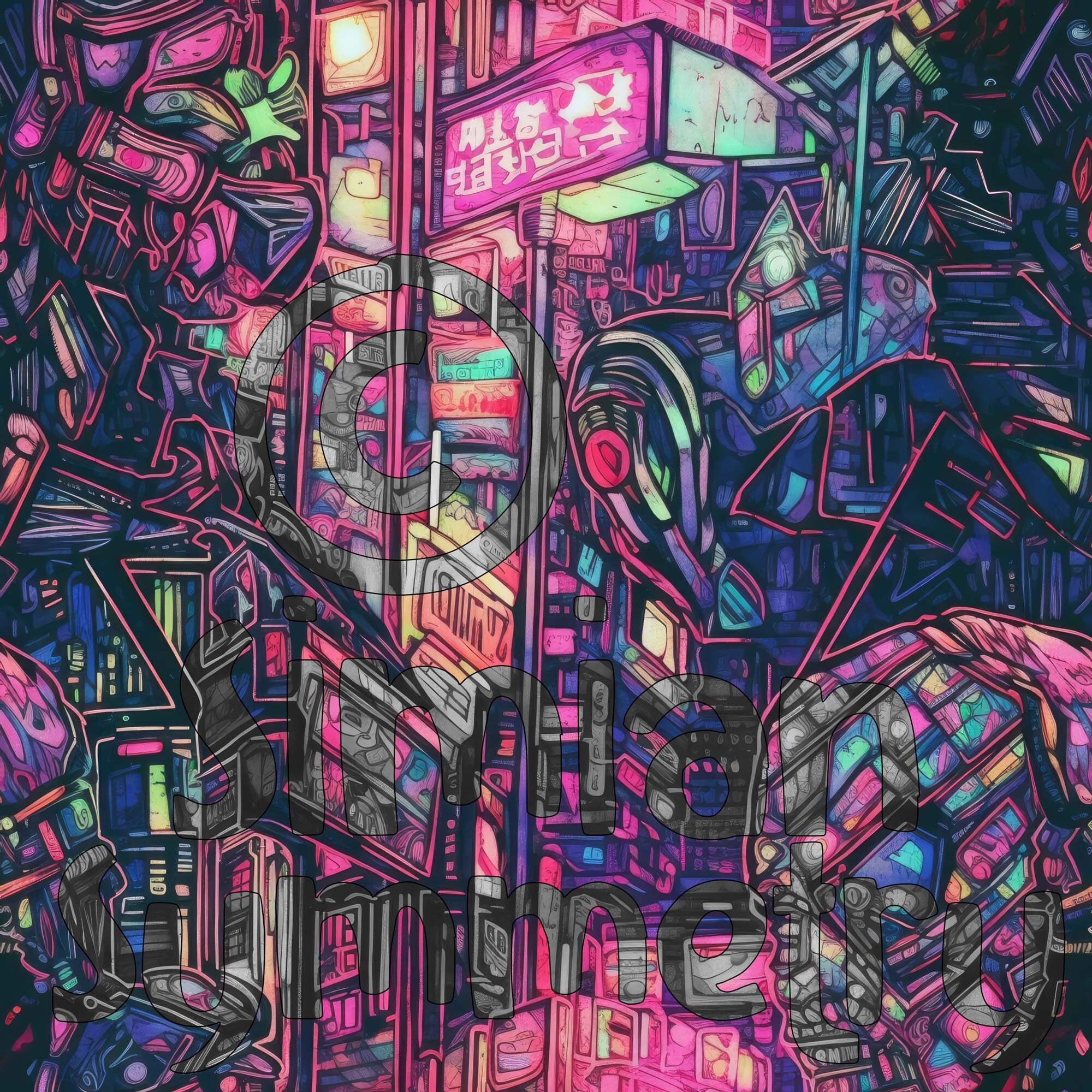 Cyberpunk Neon Digital Paper | Cyberpunk Neon Seamless | Cyberpunk Neon ...