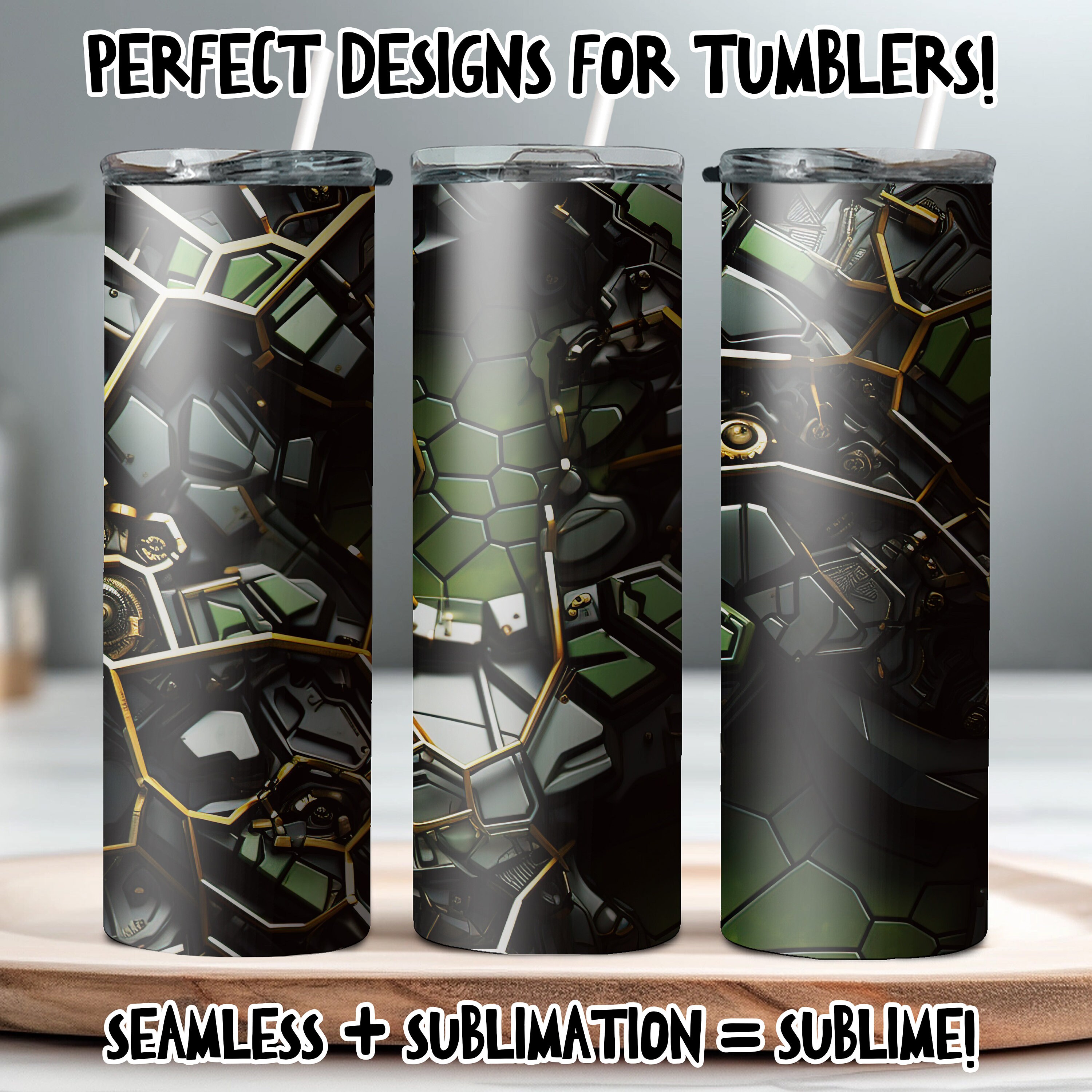 Biotech Cyborg Digital Paper Instant Download Seamless Patterns ...