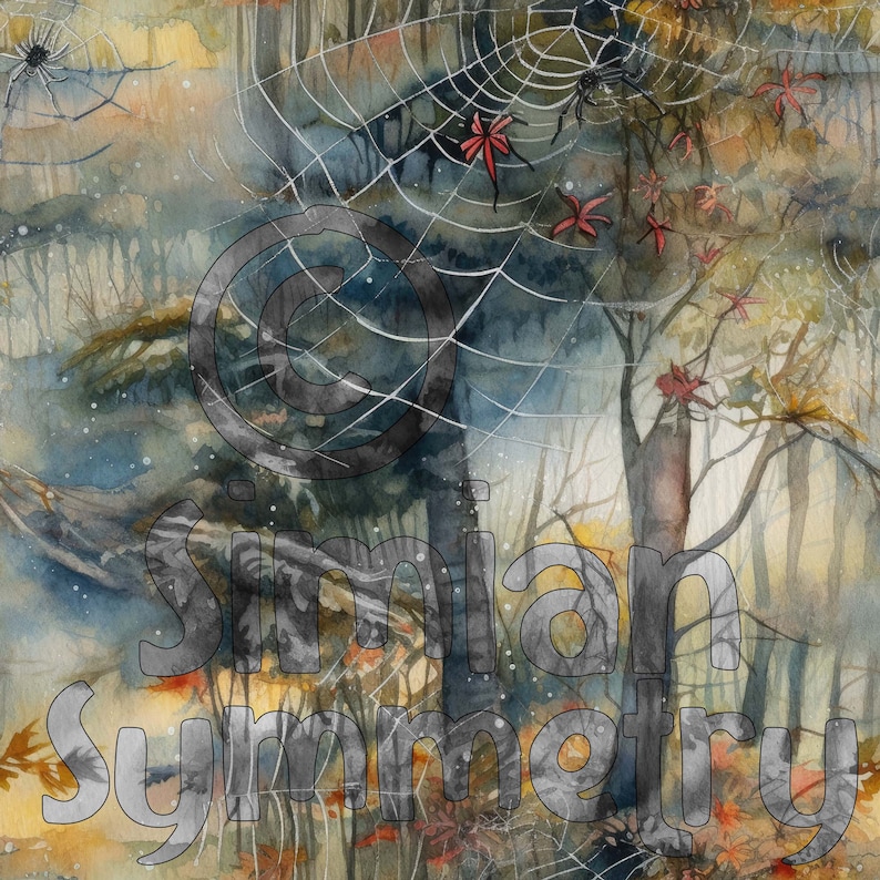 DIGITAL PAPER Spider Webs Series 1 Seamless Designs Twelve - Etsy