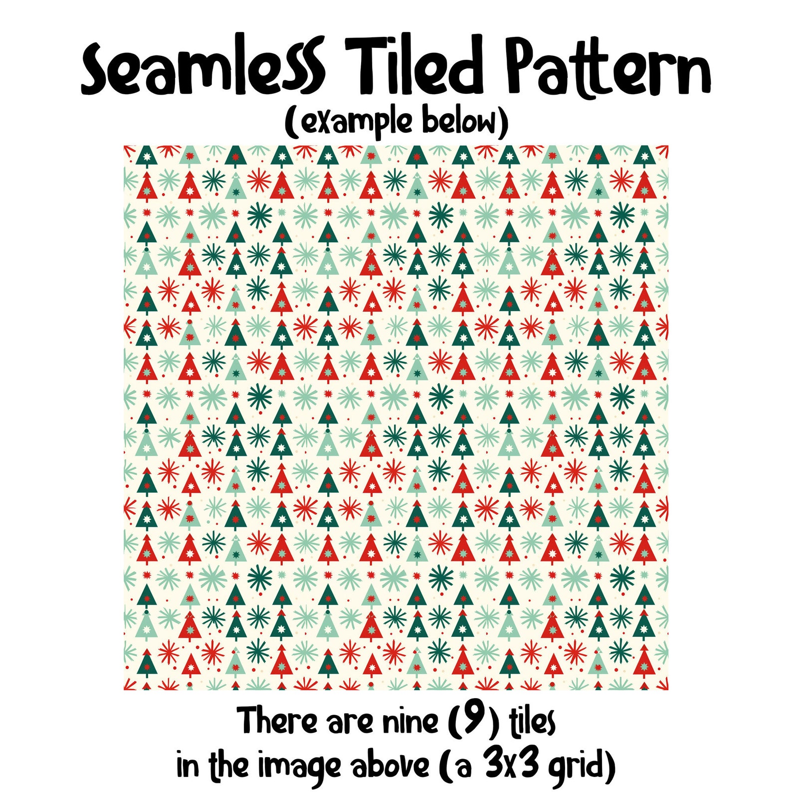 Retro Christmas Designs Digital Paper | Instant Download | Seamless ...