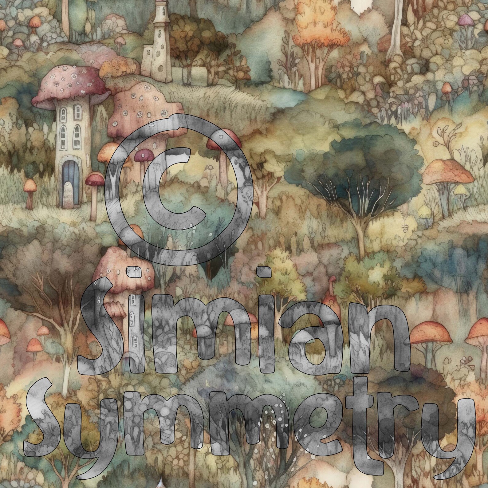 Enchanted Forest Digital Paper | Enchanted Forest Seamless | Enchanted ...