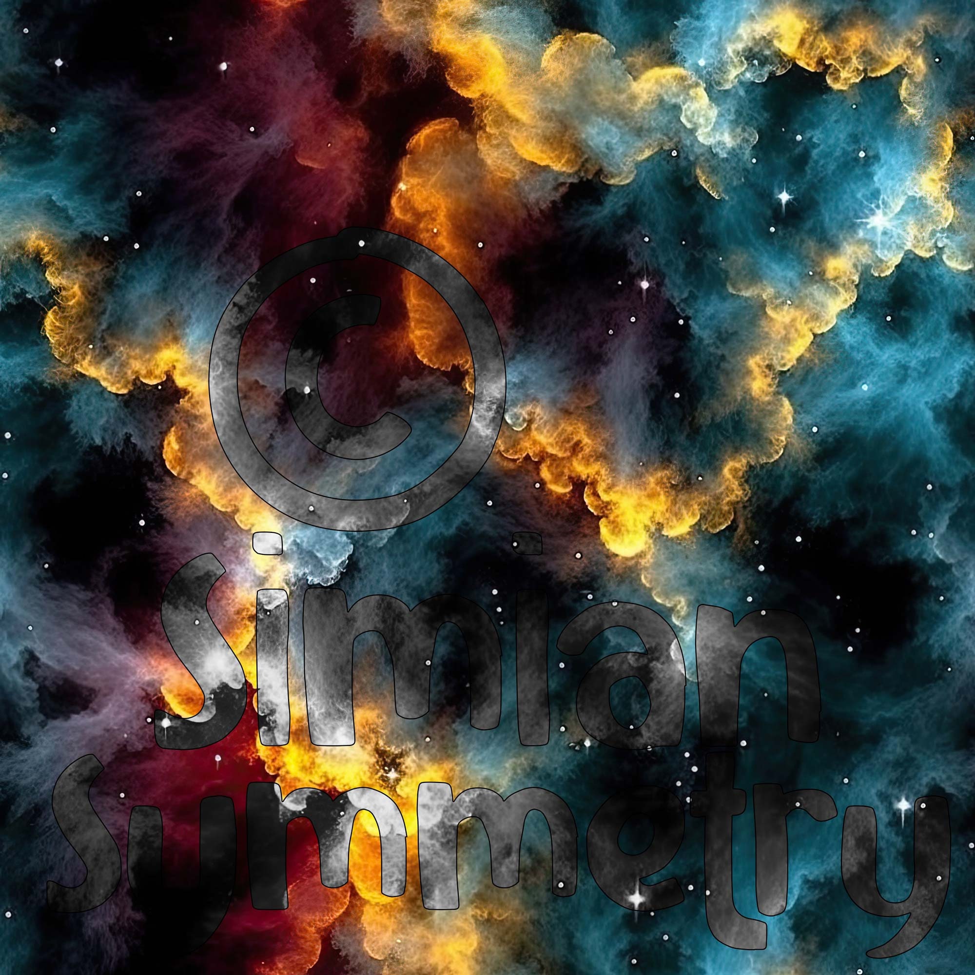 DIGITAL PAPER Gas Nebula Series 1 Seamless Designs Twelve - Etsy