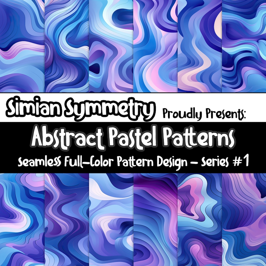 Abstract Pastel Patterns | Instant Download | Seamless Patterns ...