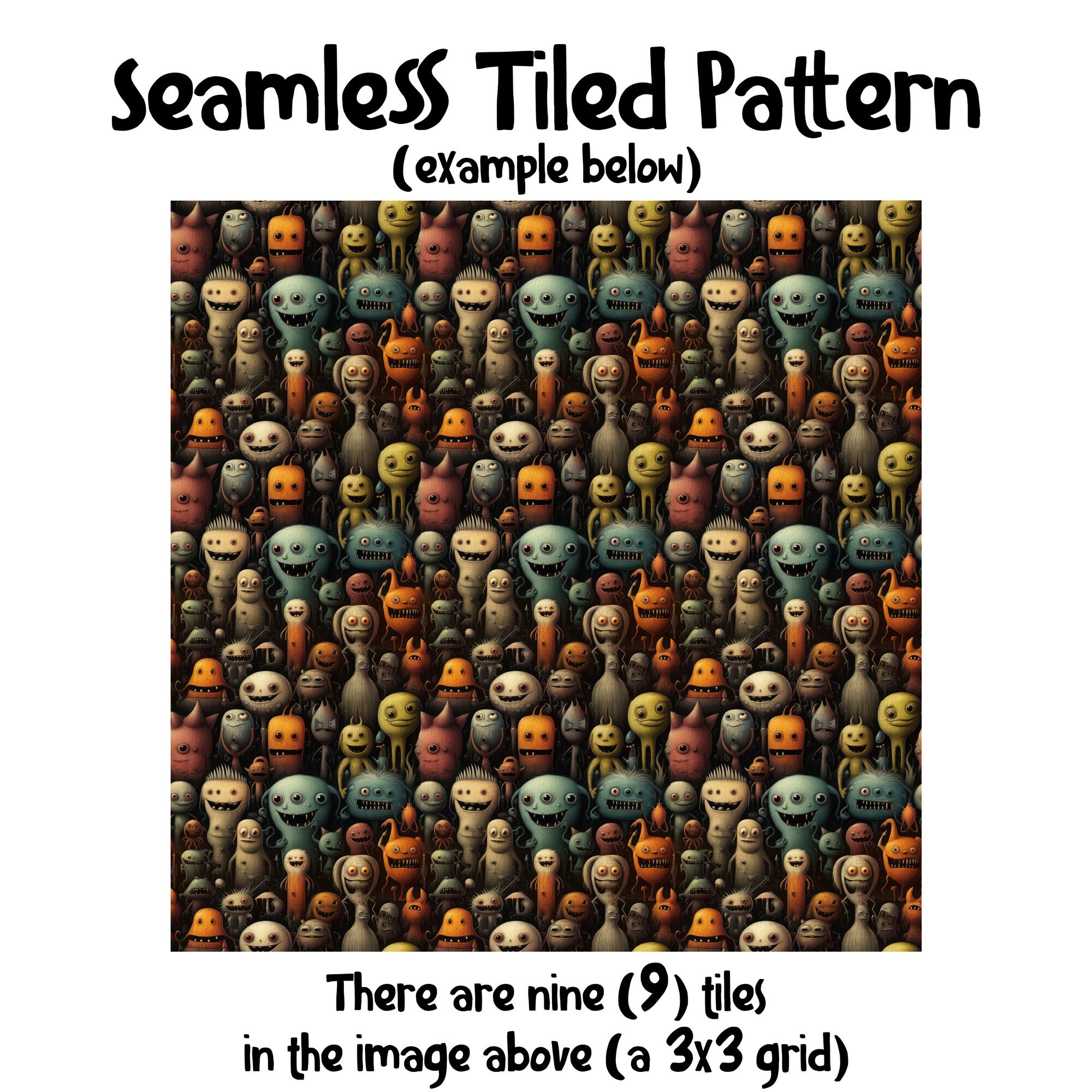 Pollywog Dark Critters Digital Art Instant Download - Etsy