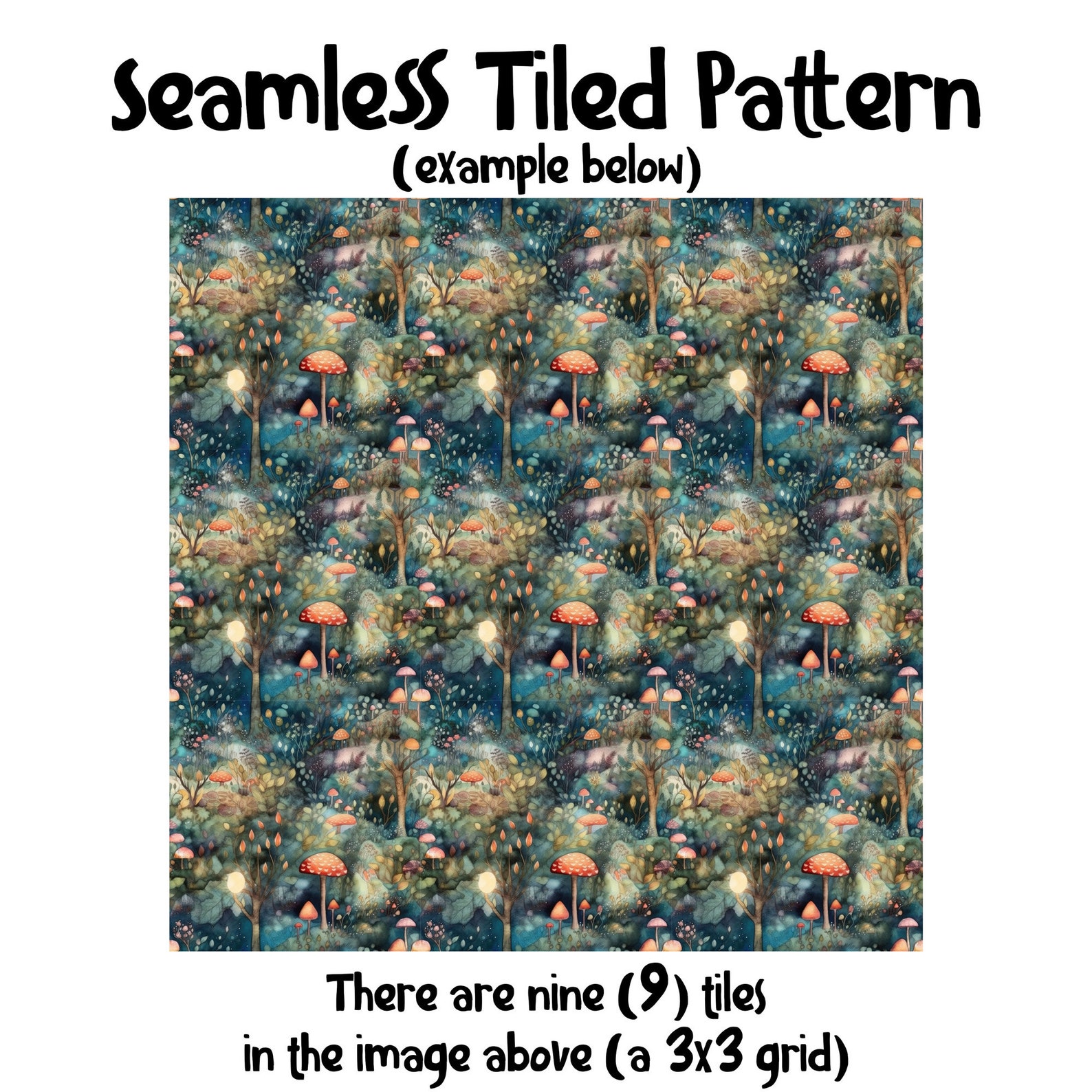 Enchanted Forest Digital Paper | Enchanted Forest Seamless | Enchanted ...