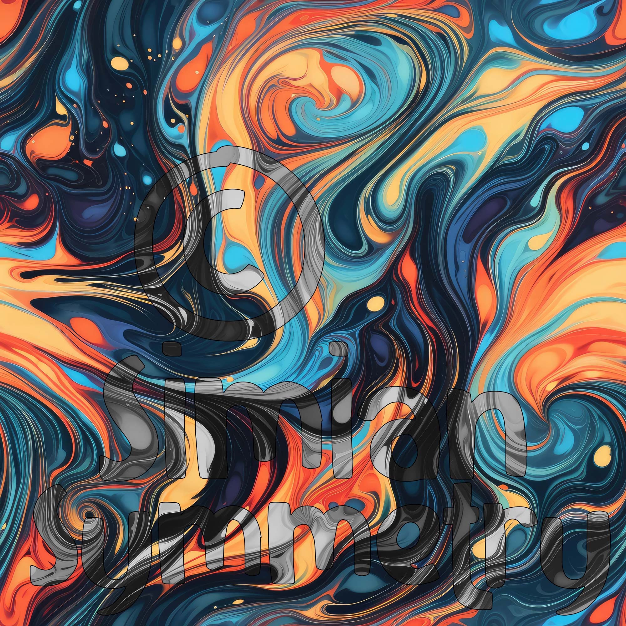 Ebru Paper Marbling Digital Paper Instant Download - Etsy