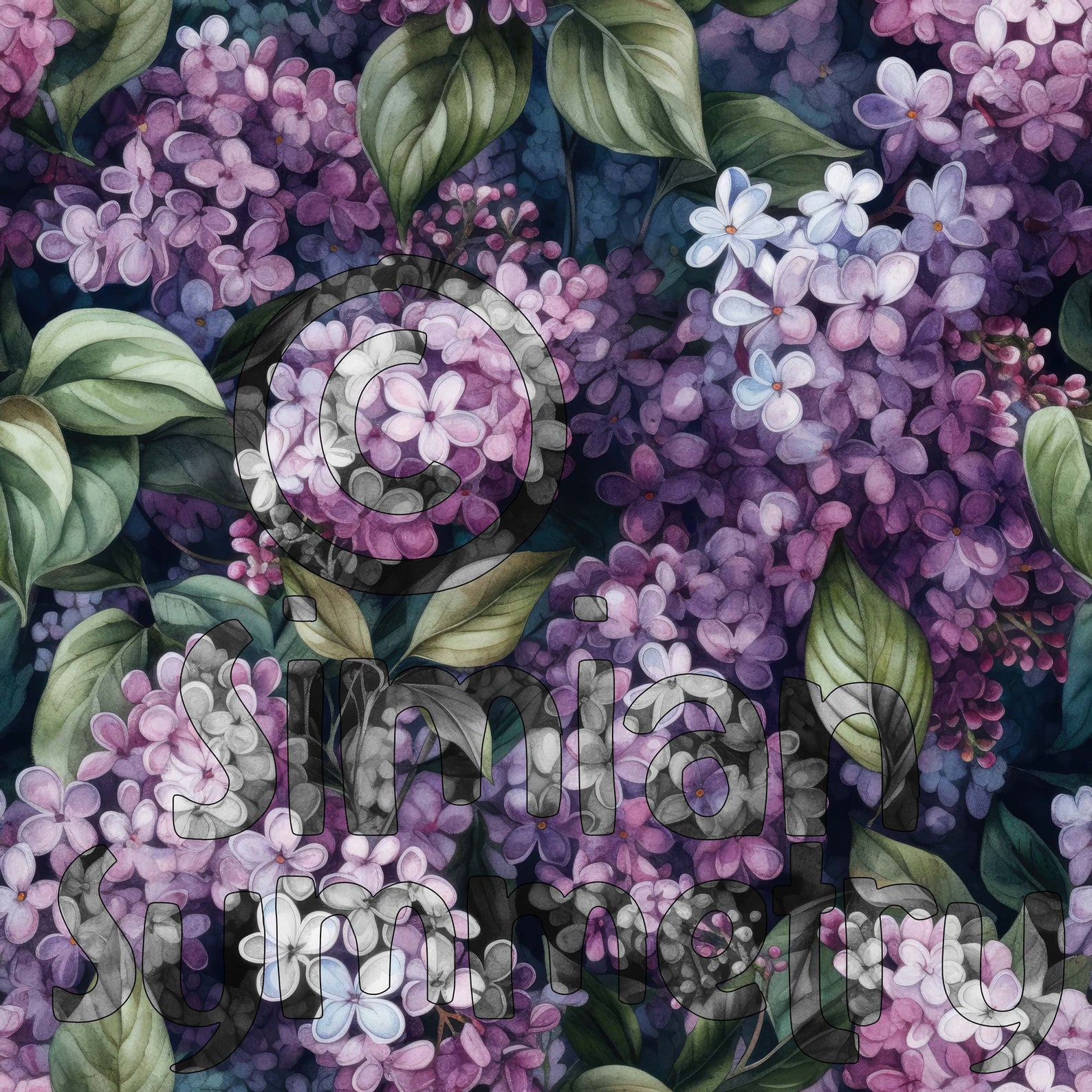 Watercolor Lilacs Digital Paper Watercolor Lilacs Seamless - Etsy