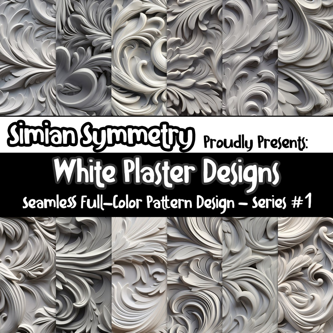 DIGITAL PAPER Plaster Wall Patterns Series 1 | Seamless Designs ...