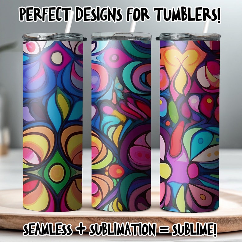 DIGITAL PAPER Colorful Joy Elements Series 1 Seamless Designs Twelve ...