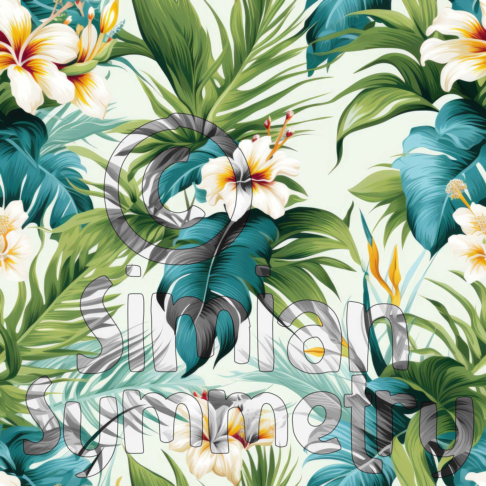 Tropical Bahama Style Digital Paper Instant Download - Etsy