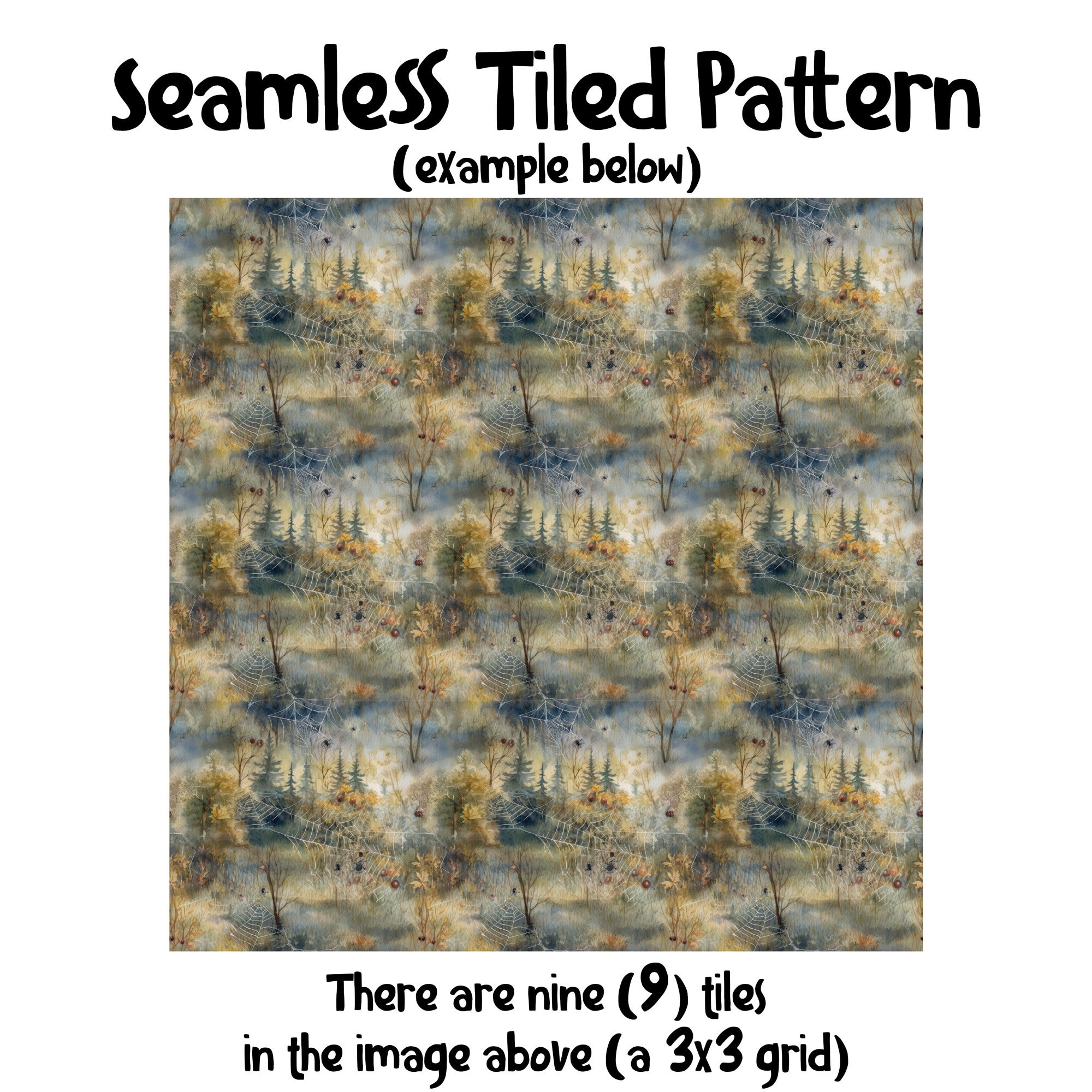 DIGITAL PAPER Spider Webs Series 1 | Seamless Designs | Twelve Colorful ...