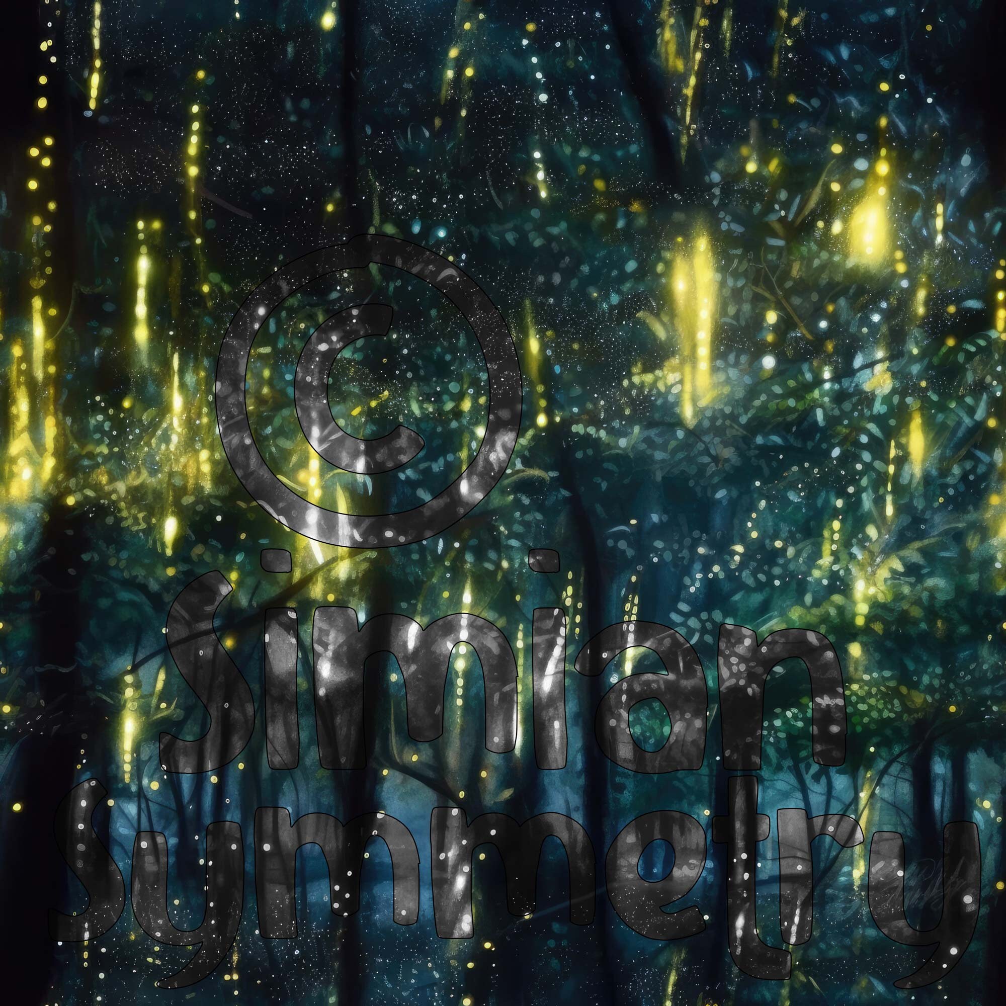 DIGITAL PAPER Forest Fireflies Series 1 | Seamless Designs | Twelve ...