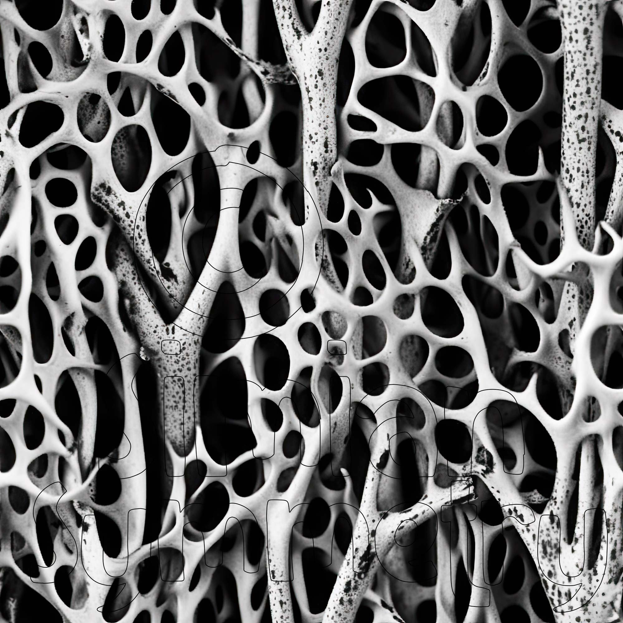 DIGITAL PAPER Microscopic Bones Series 1 Seamless Designs Twelve ...