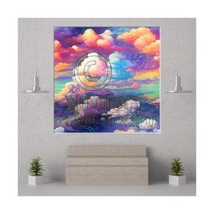 Colorful Clouds Digital Paper Instant Download Seamless Patterns Clouds ...