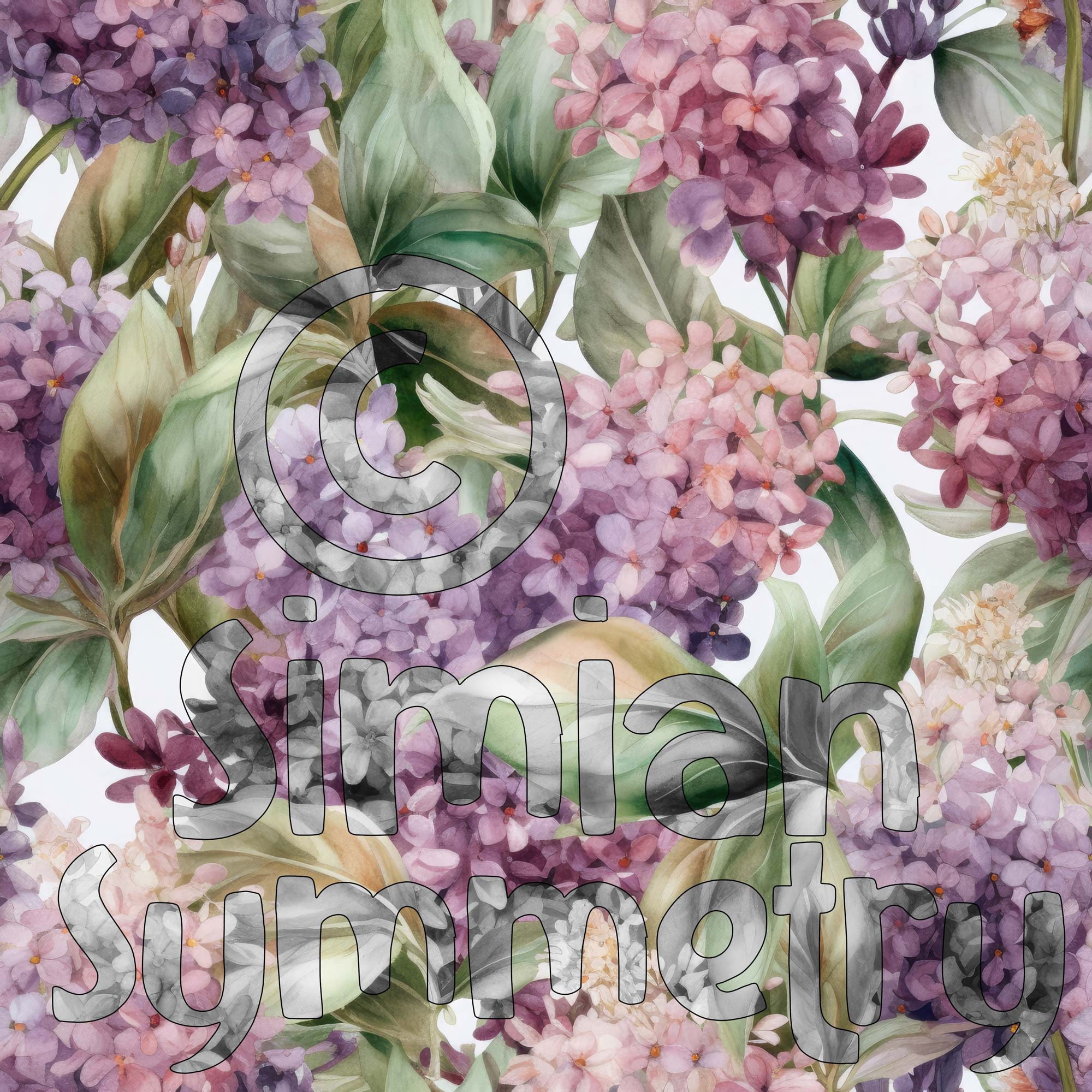 Watercolor Lilacs Digital Paper Watercolor Lilacs Seamless - Etsy