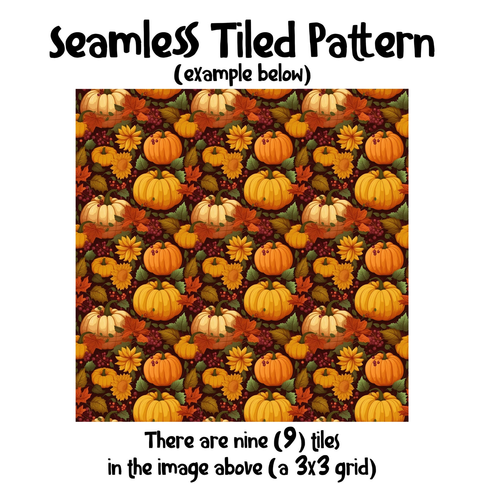 Autumn Harvest Patterns Digital Paper | Instant Download | Seamless ...