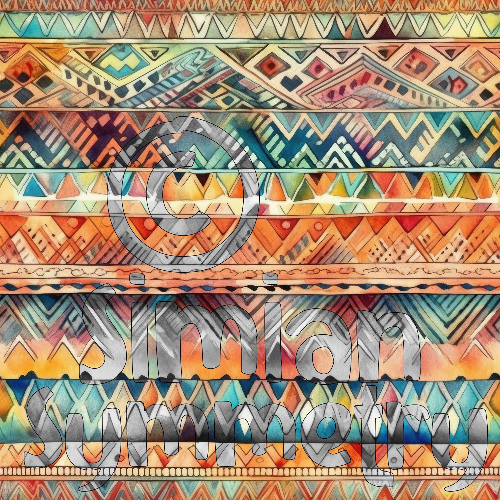 Aztec Digital Paper Aztec Seamless Designs Colorful Aztec Patterns ...