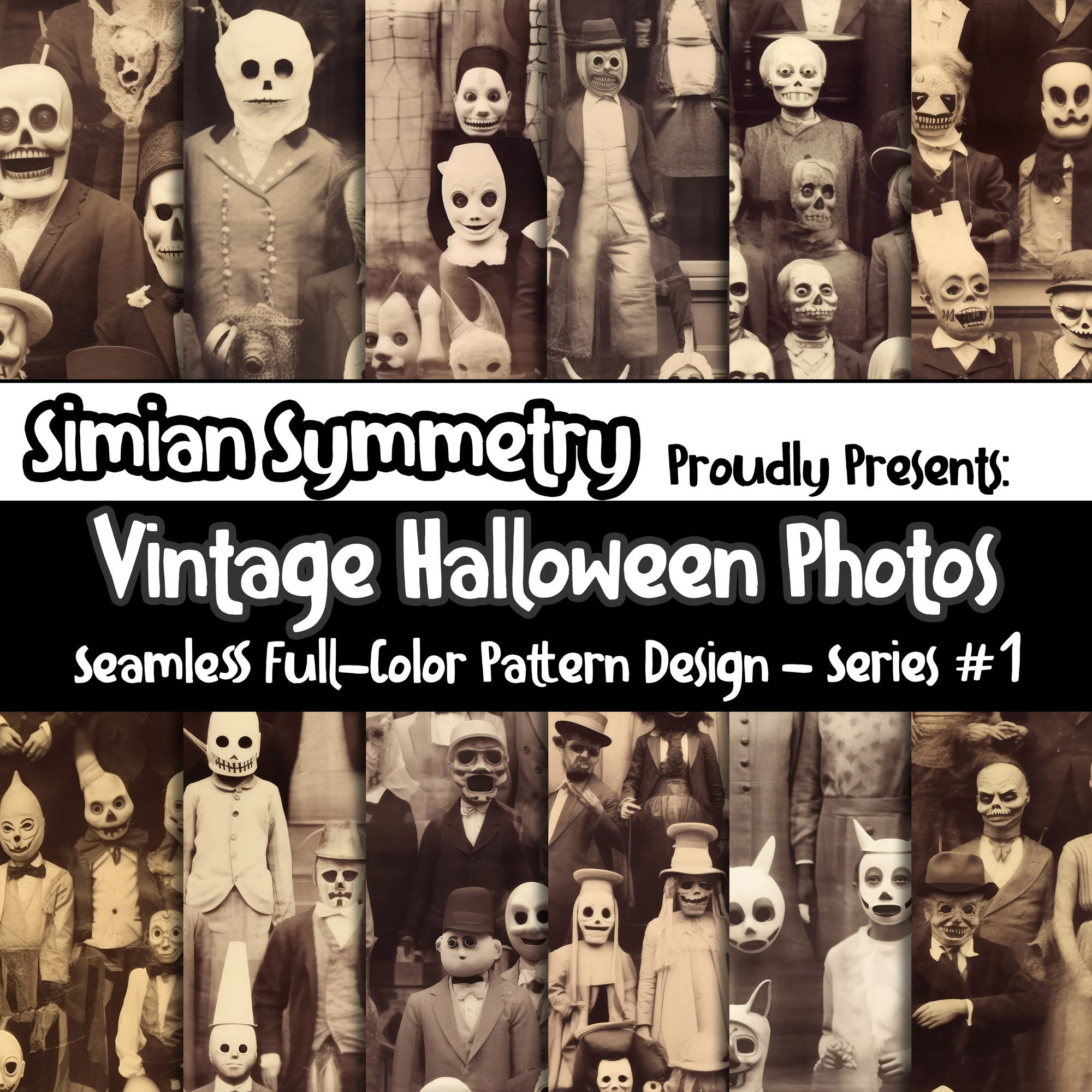 Vintage Halloween Photos Digital Paper Instant Download - Etsy