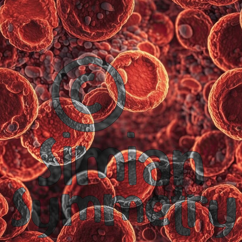 DIGITAL PAPER Red Blood Cells Series 1 | Seamless Designs | Twelve ...