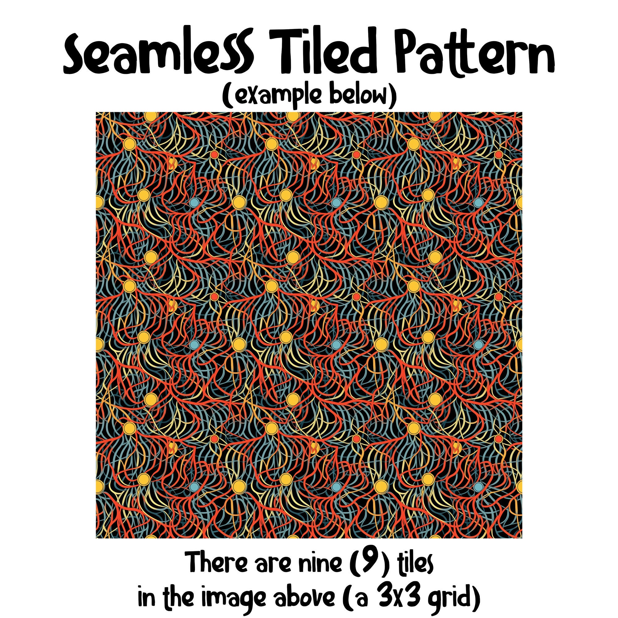 DIGITAL PAPER Colorful Neuro Patterns Series 1 Seamless - Etsy