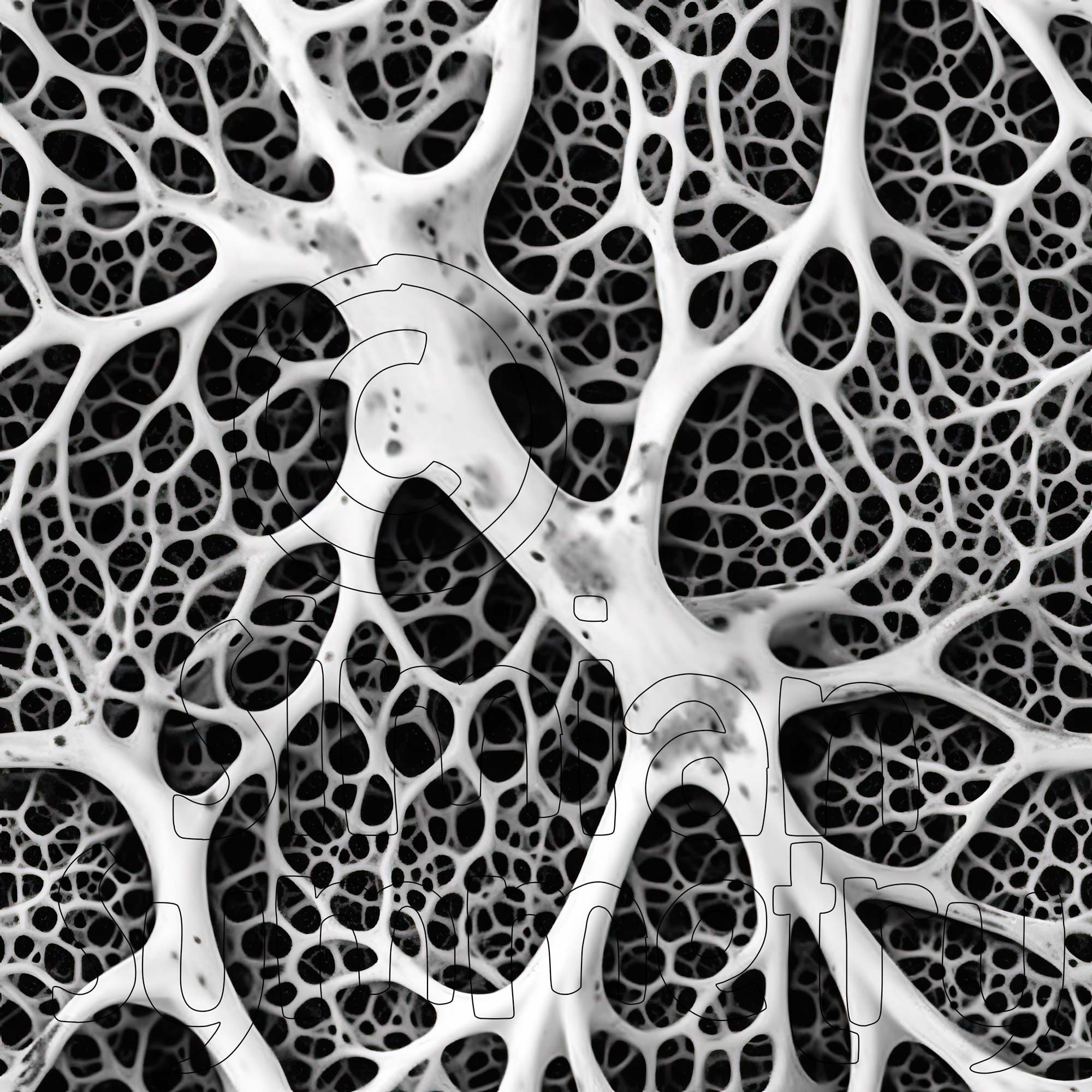 DIGITAL PAPER Microscopic Bones Series 1 Seamless Designs Twelve ...