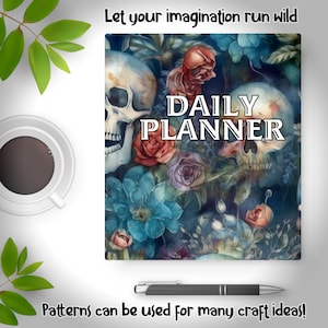 Skull Digital Paper | Seamless Skull Designs | Colorful Skull Patterns ...