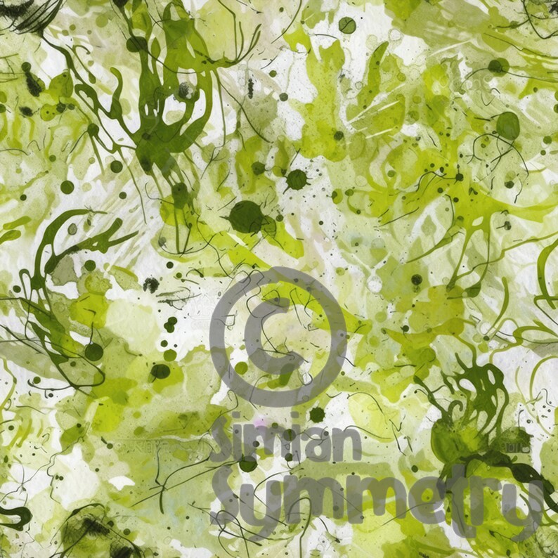 DIGITAL PAPER Watercolor Doodles Series 1 | Seamless Designs | Twelve ...