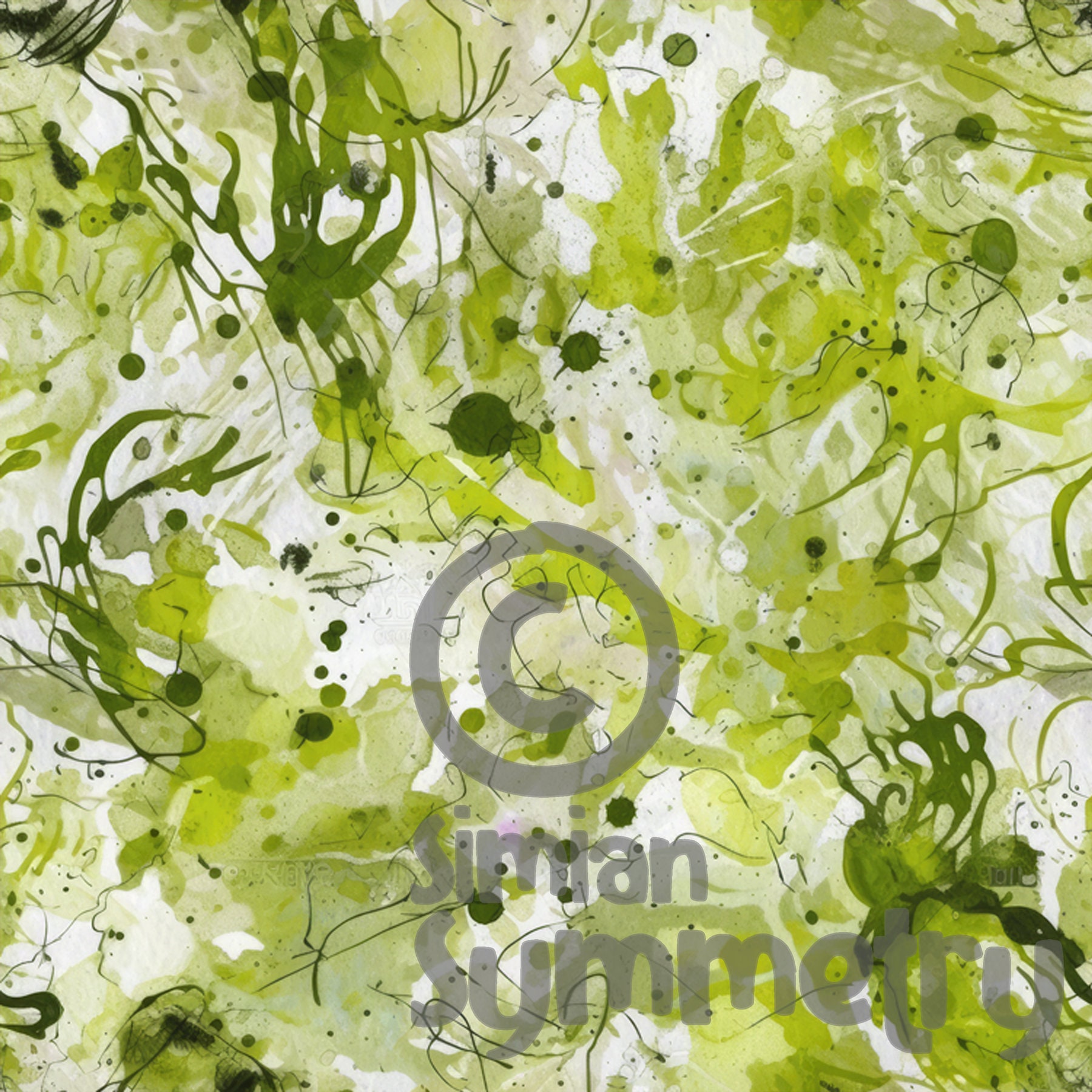 DIGITAL PAPER Watercolor Doodles Series 1 Seamless Designs Twelve ...