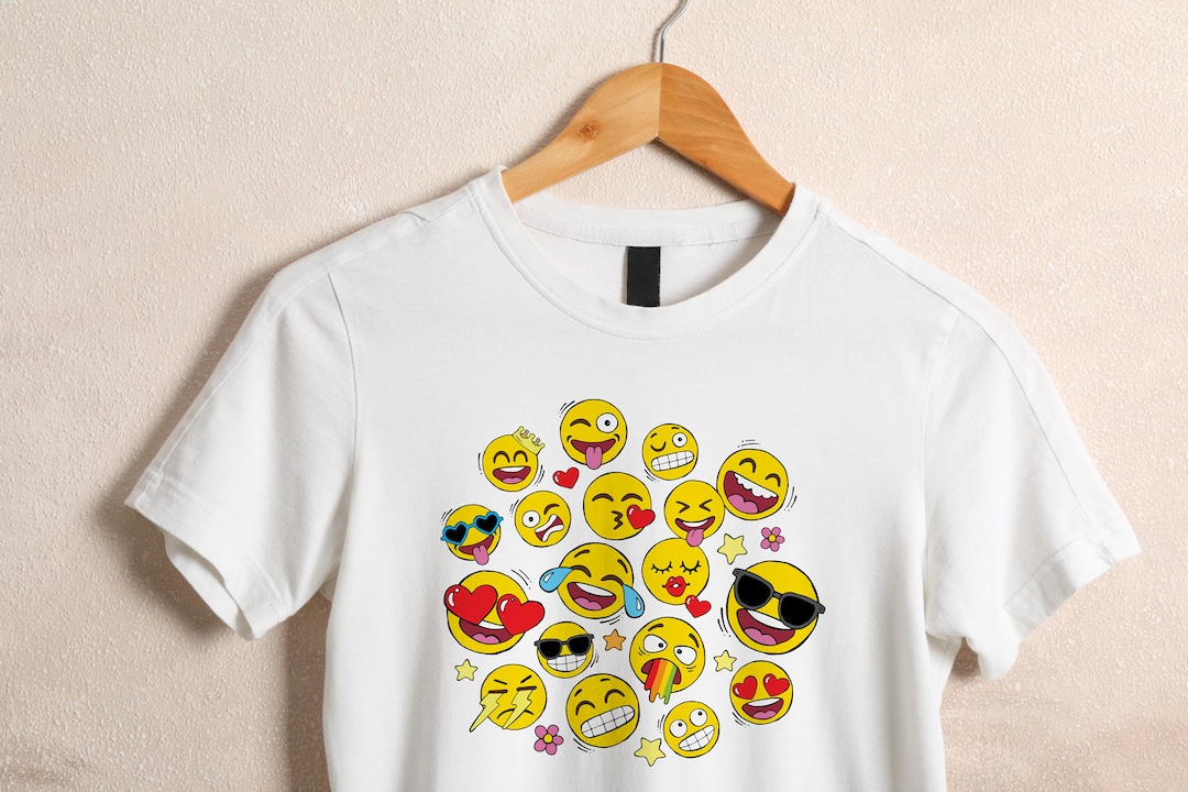 Emoticon Cute Smileys Face Unisex T-shirt, Emoji Faces Unisex T-shirt ...